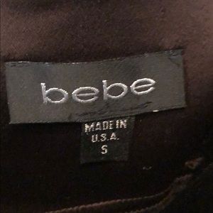 bebe | Dresses | Bebe Brown Satin Strapless Pencil Dress | Poshmark